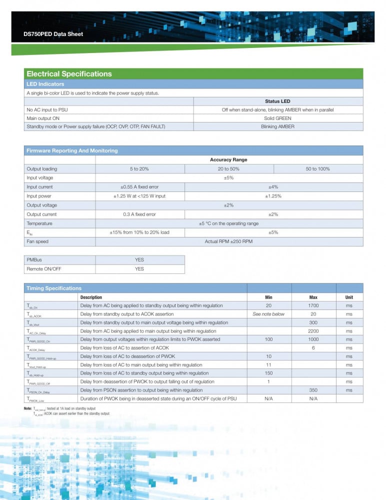 DS750PED datasheet page 4