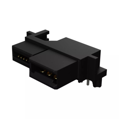 EXTreme LPHPower Receptacle Header, Right-Angle, 2 Power Contacts, 12 Signal Contacts, Select Gold (Au) Plating, for 2.36mm Thick PC Board, with Press-fit Plastic Pegs for sale