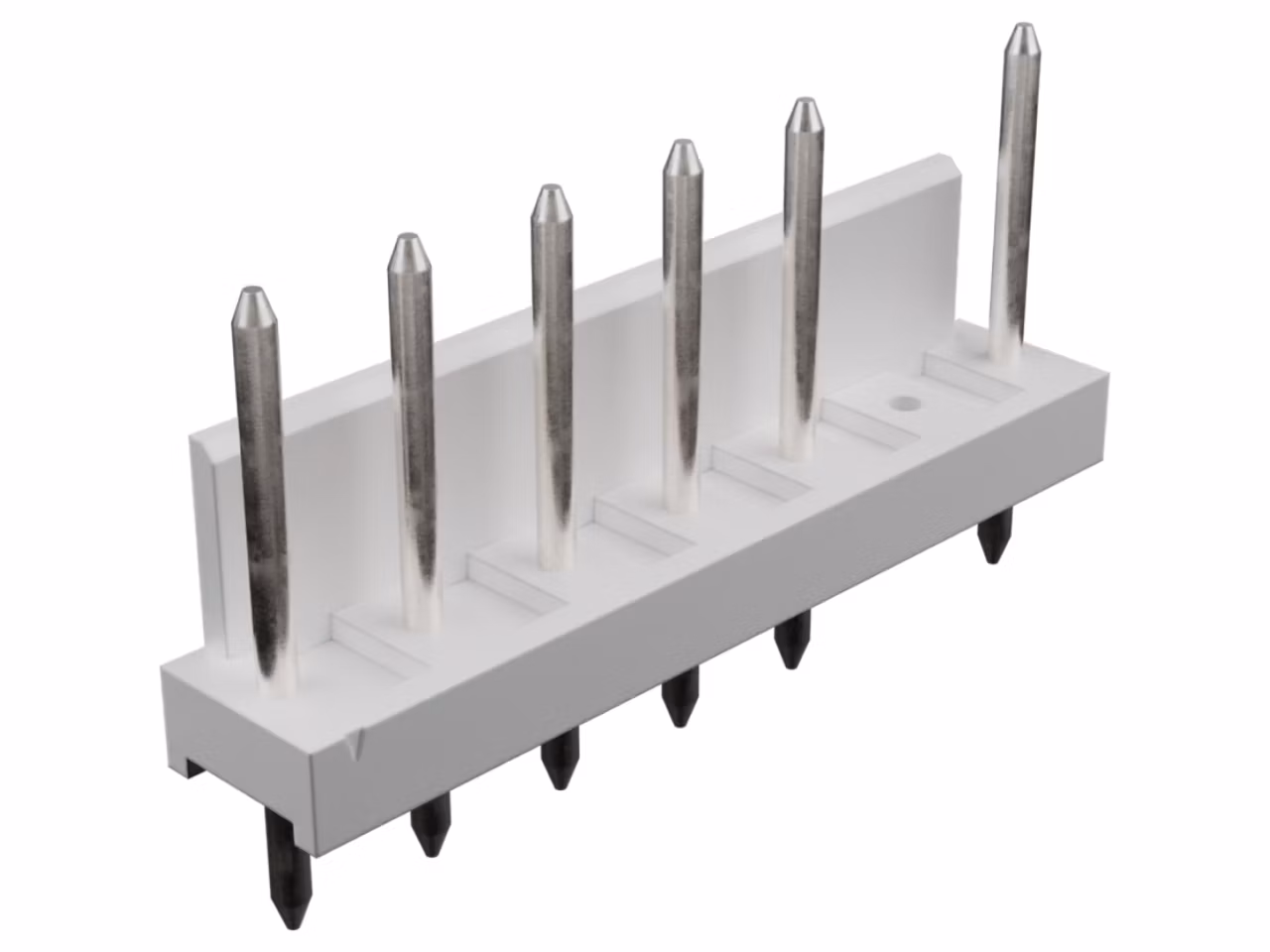 KK Header, Vertical, with Polarizing Backwall, 7 Circuits, Tin (Sn) Plating, Circuit 6 Voided for sale