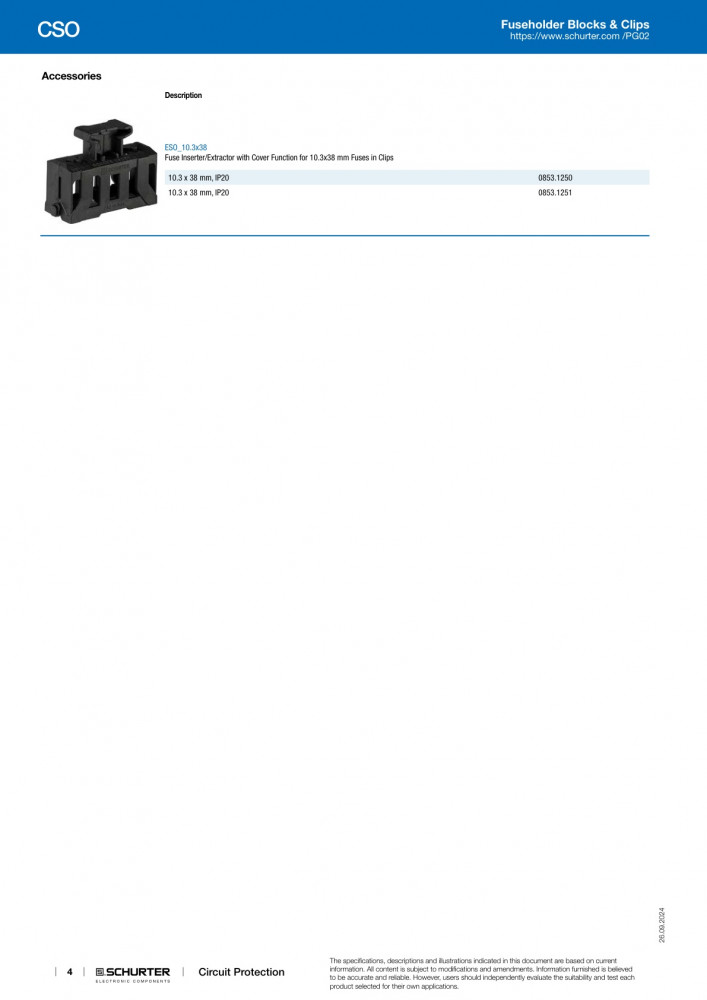 SCHURTER 0751.0502 datasheet page 4