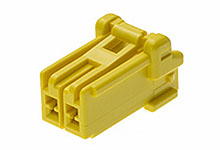 CP-3.3 Plug Housing, 3.30mm Pitch, Single Row, Polarized, Positive Inertia Lock, 3 Circuits, Green
