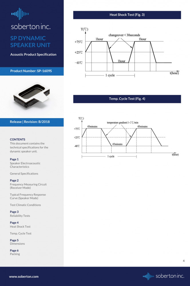 SP-1609S product specification page 4