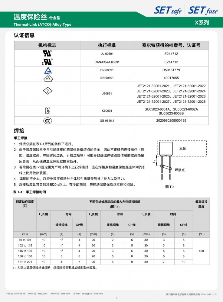 X16 datasheet page 3
