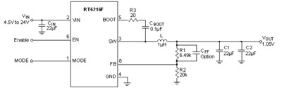 RT6246B - 18V, 6A, 500kHz ACOT® Synchronous Step-Down Converter