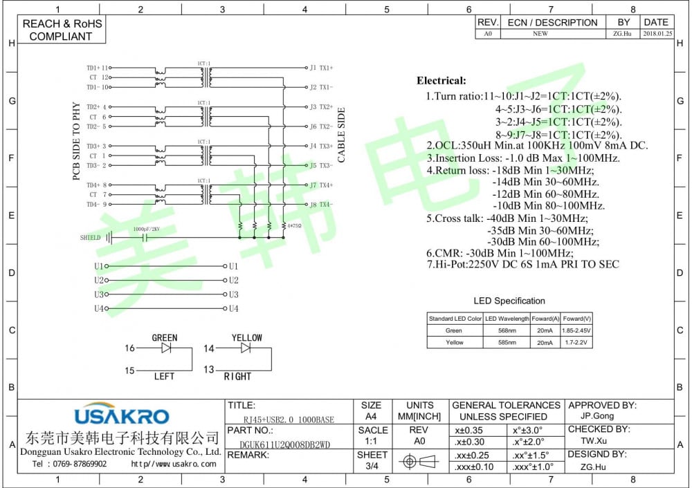 DGUK611U2Q008DB2WD technical drawing page 3