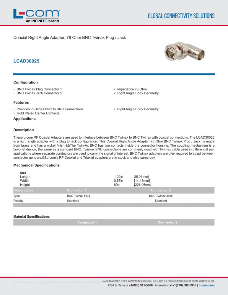 LCAD30025 technical document page 1