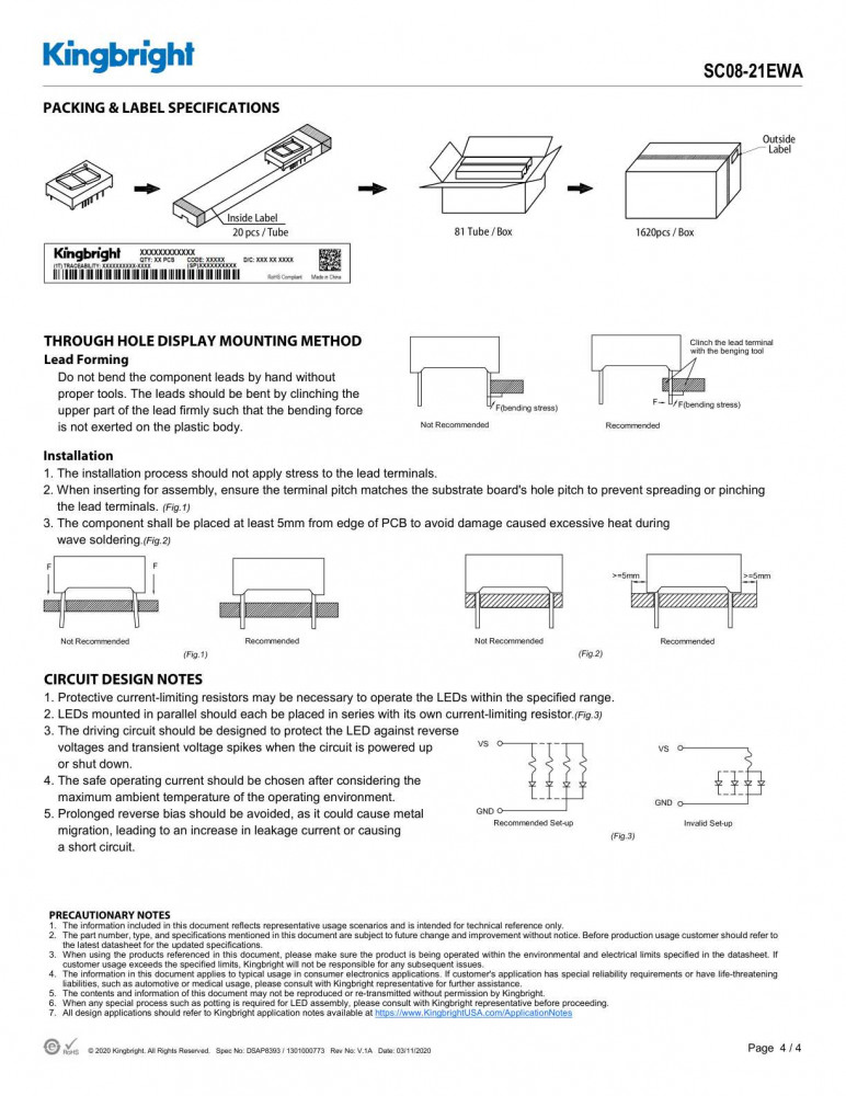 SC08-21EWA datasheet page 4