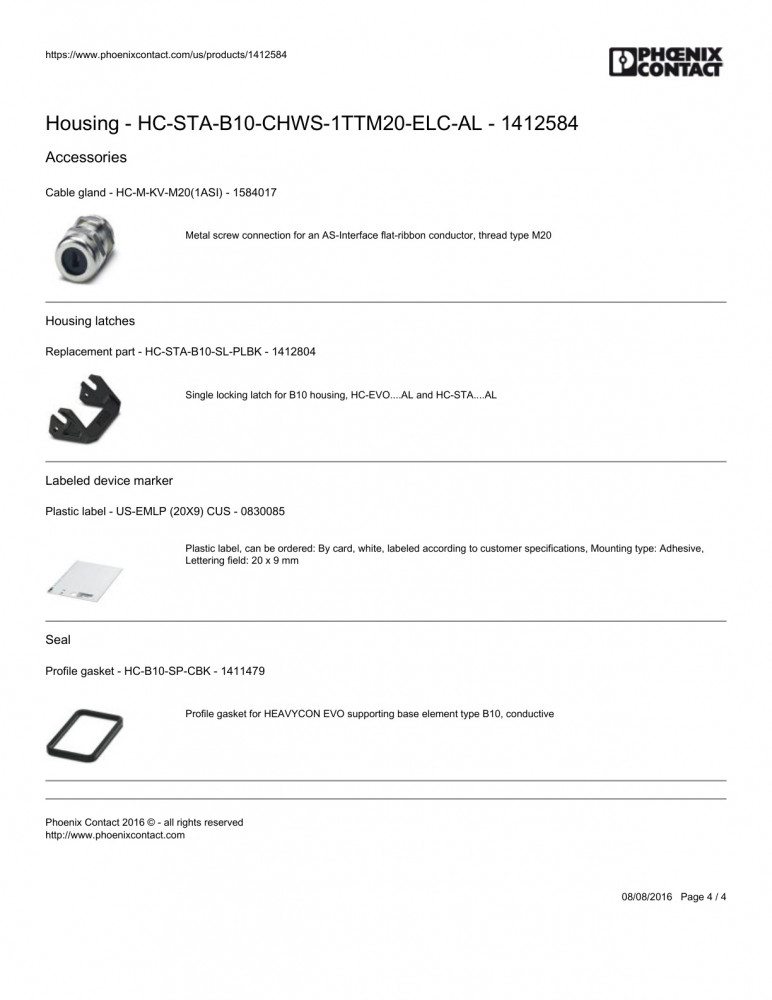 Phoenix Contact 1412584 technical document page 4