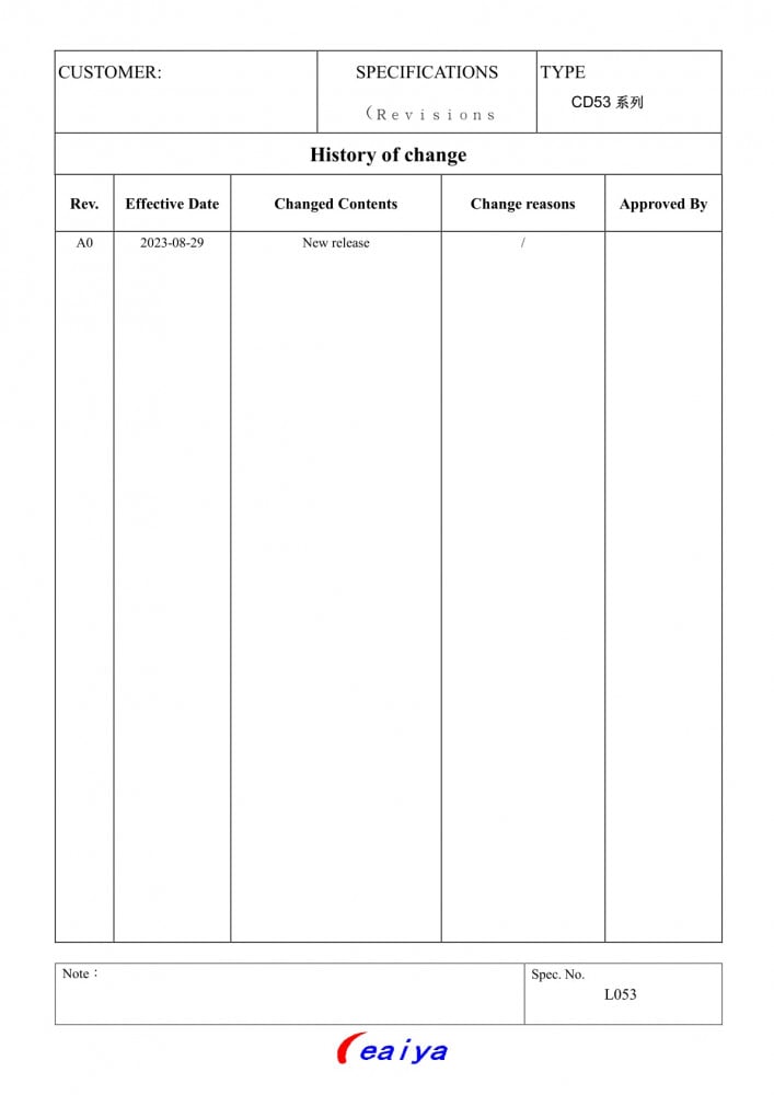 Ceaiya CD53 approval document page 2