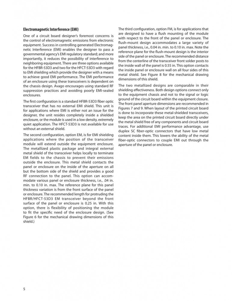 HFBR-53D3FM datasheet page 5