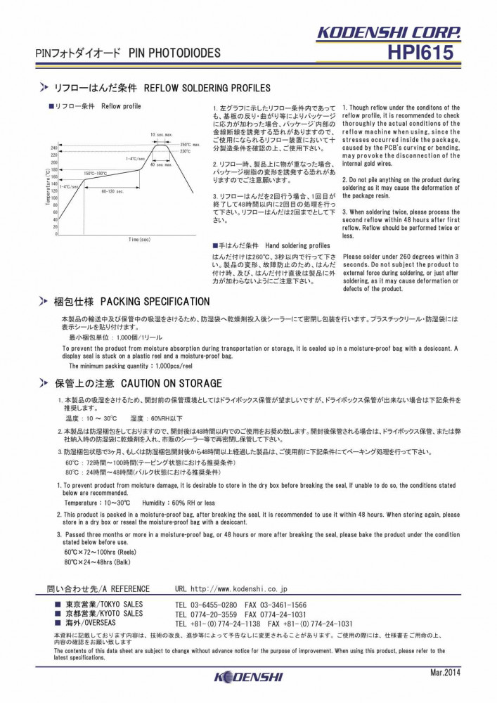 HPI615 datasheet page 3