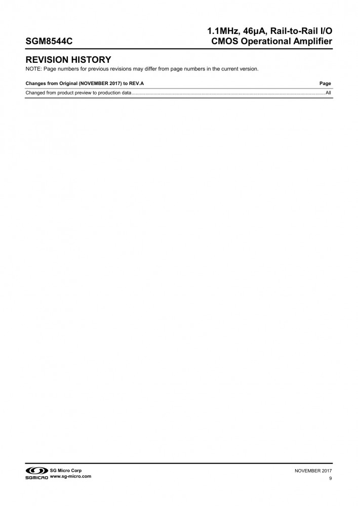SGM8544C datasheet page 9