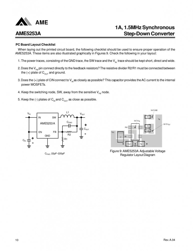 AME5253A-AEVADJ datasheet page 10