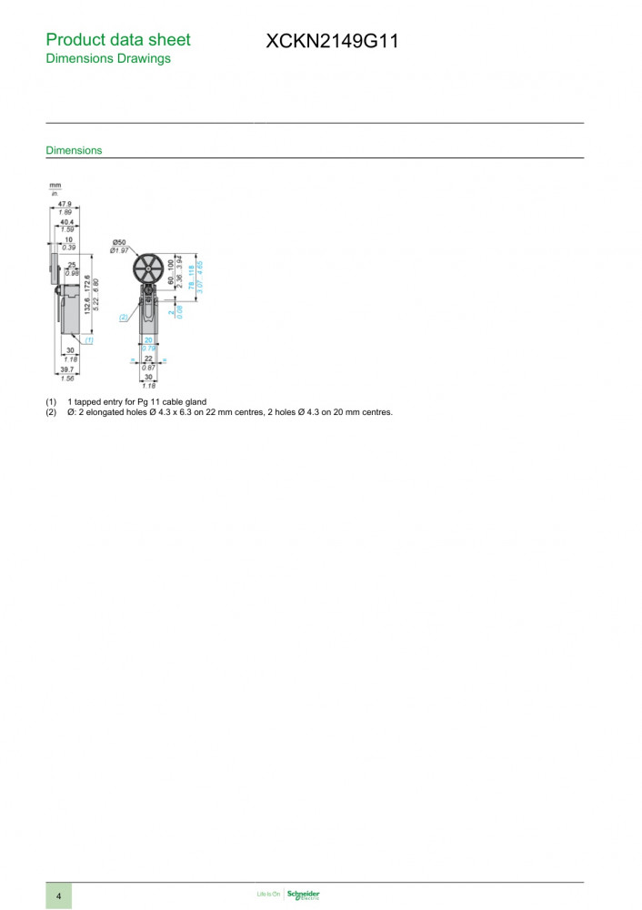 XCKN2149G11 technical document page 4