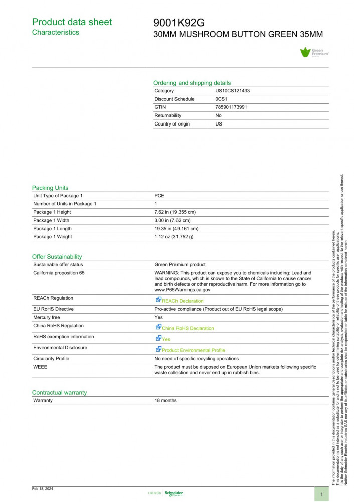 9001K92G technical document preview