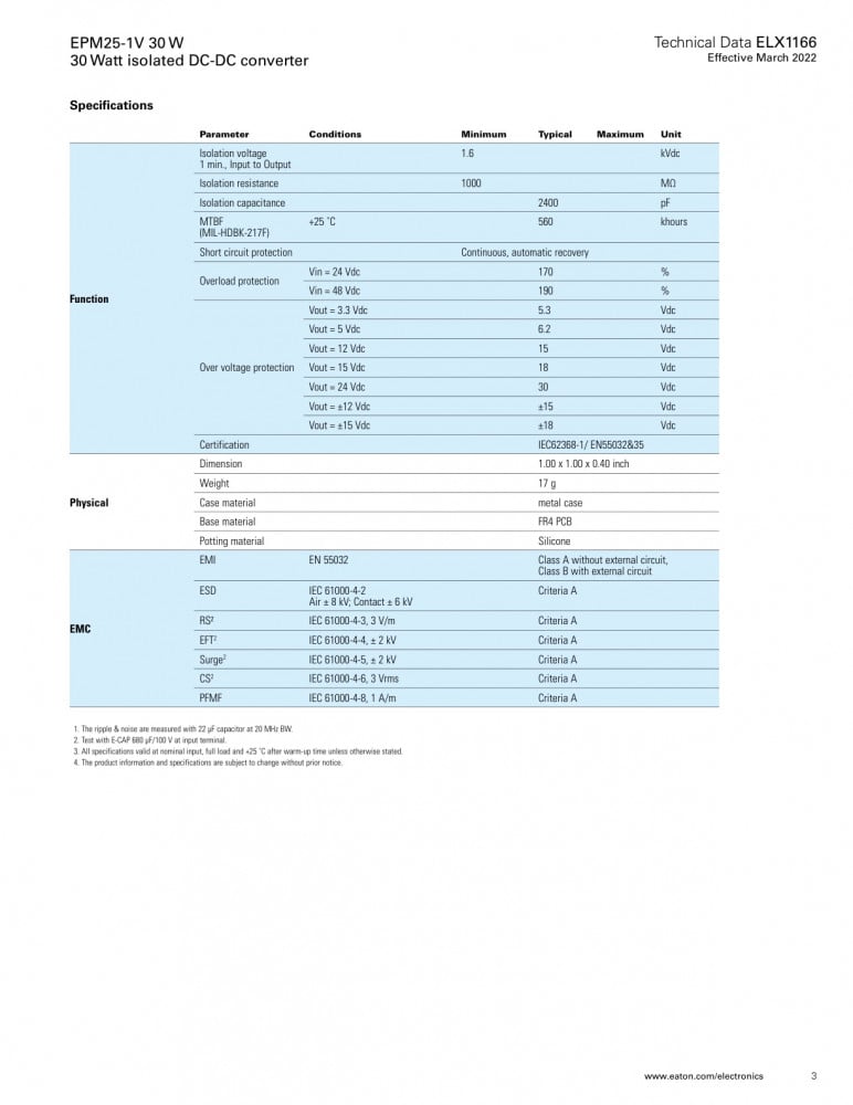 EPM25361V-15R-1R0D datasheet page 3