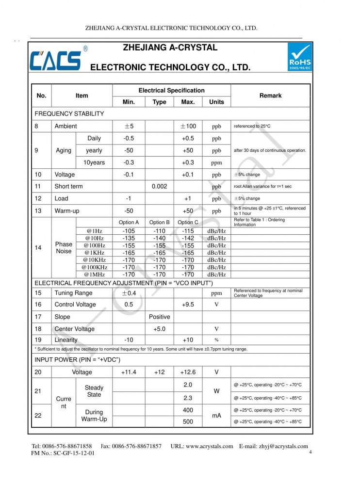 POC2522 specification document page 4