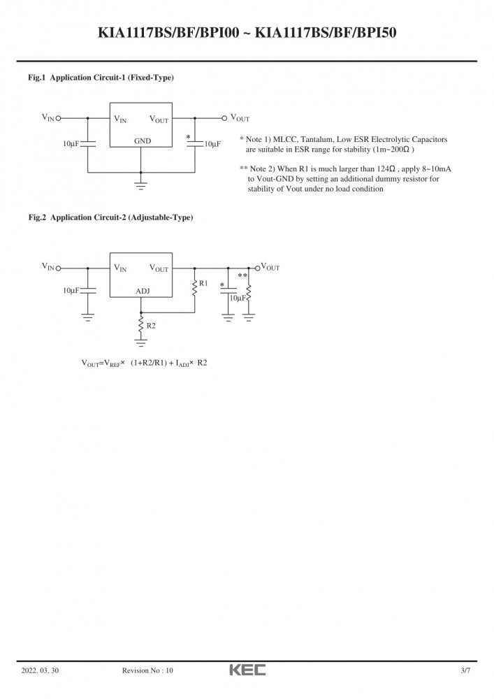 KIA1117BF33-RTF/P datasheet page 3