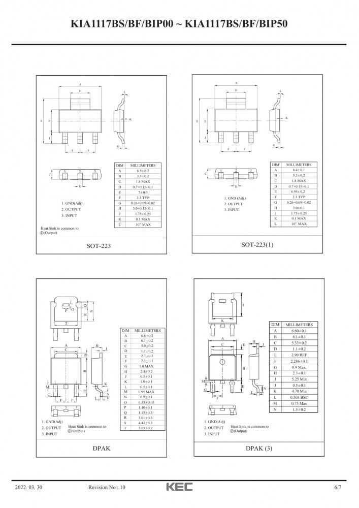 KIA1117BF33-RTF/P datasheet page 6