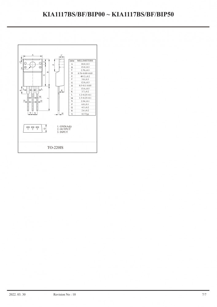 KIA1117BF33-RTF/P datasheet page 7