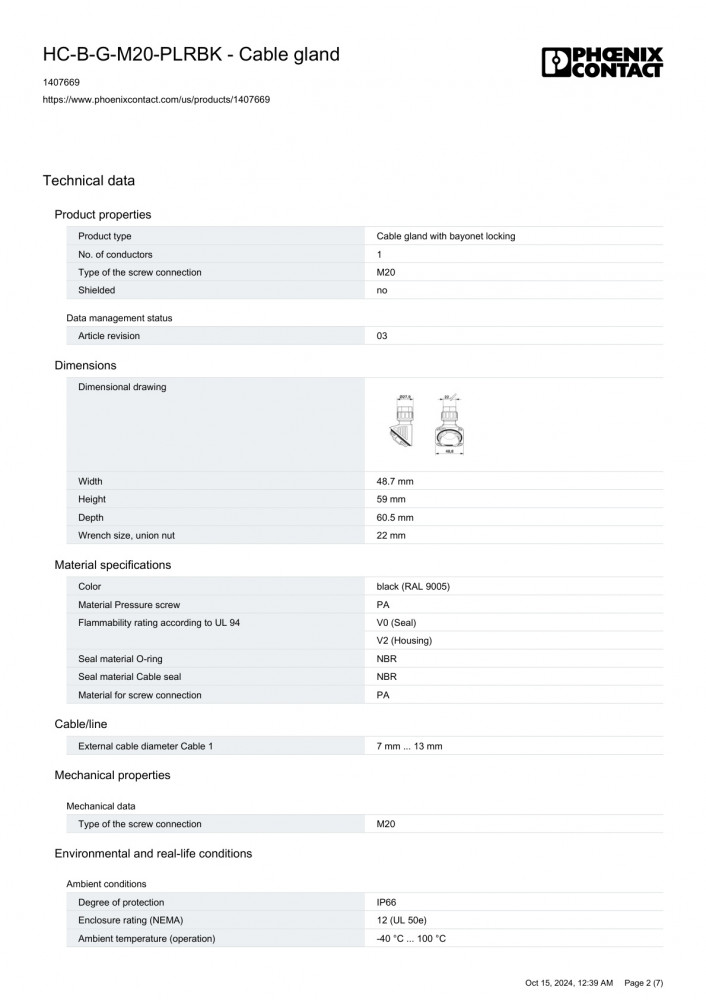 Phoenix Contact 1407669 product document page 2