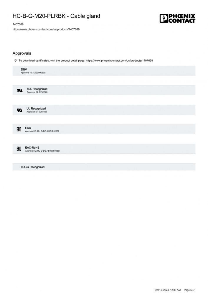 Phoenix Contact 1407669 product document page 5