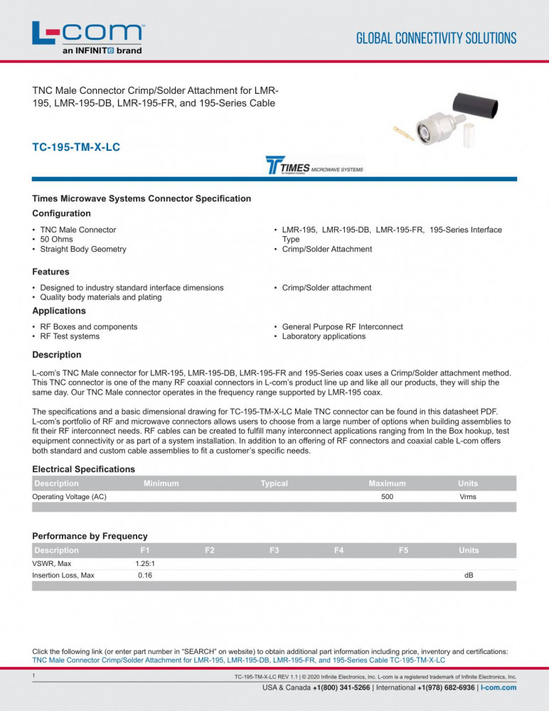 TC-195-TM-X-LC technical document page 1