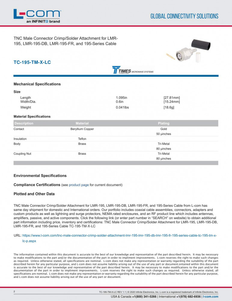 TC-195-TM-X-LC technical document page 2