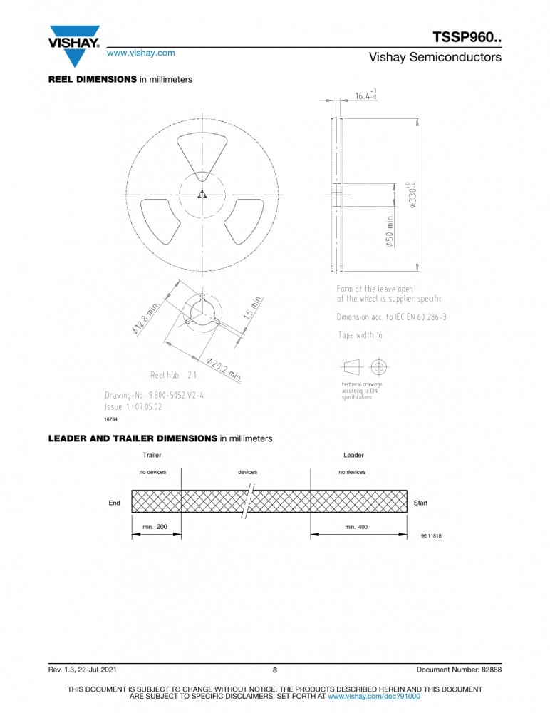 TSSP96038TR datasheet page 8