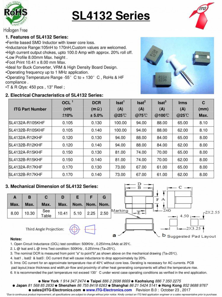 SL4132 technical document page 1
