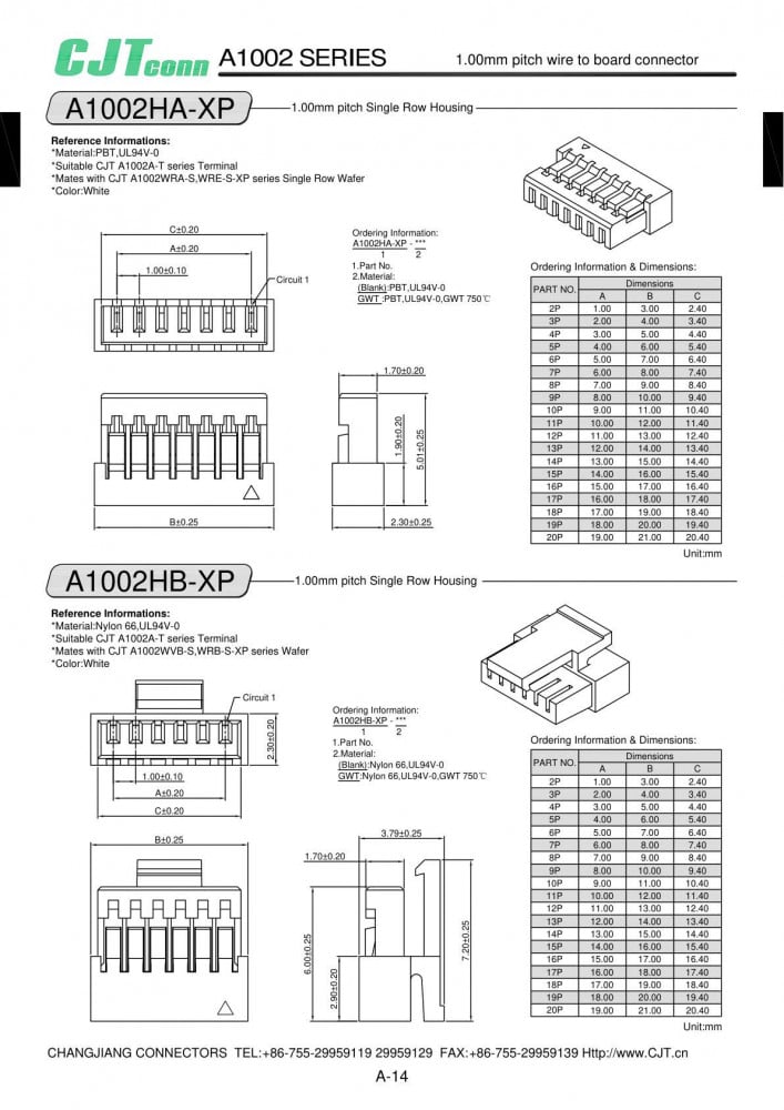 CJT A1002 series datasheet page 5