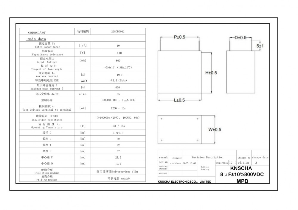 KNSCHA 228CB0042 specification approval document page 2