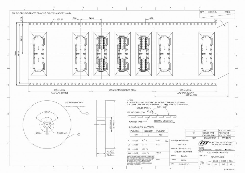 FOXCONN QT8080Y-E52H0-8H customer drawing page 2