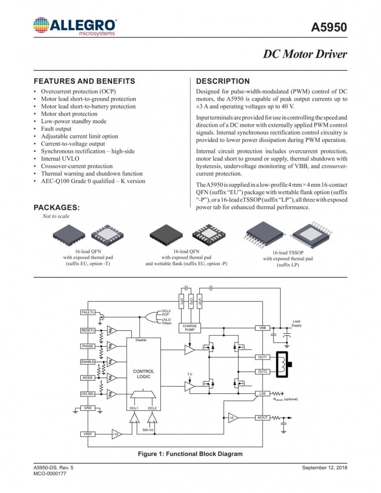 A5950 datasheet page 1