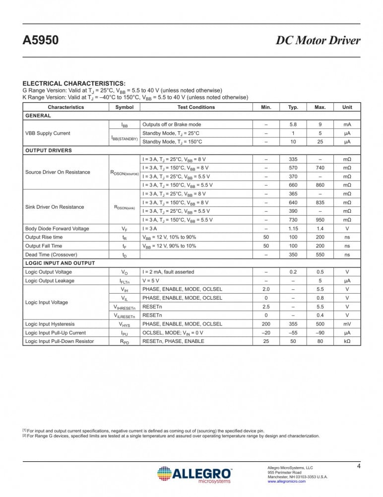 A5950 datasheet page 4