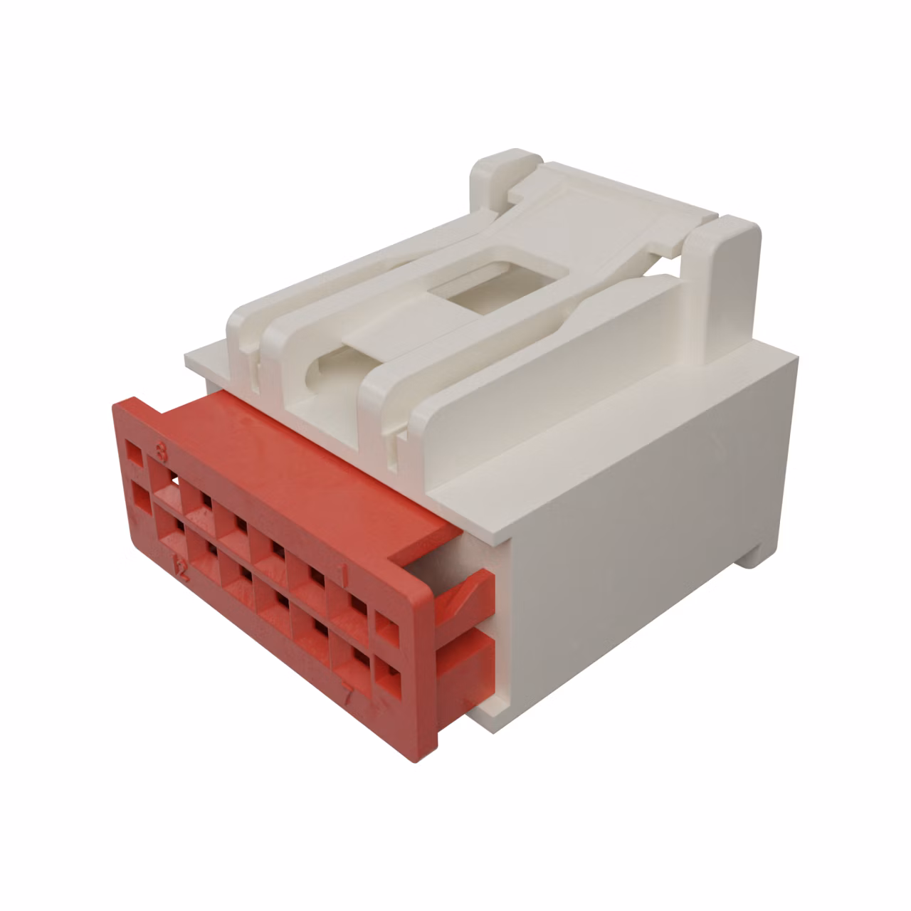 2.54mm Pitch, 0.64mm Width H-DAC 64 High Density Automotive Connectors, Dual Row, Female Harness Assembly, 12 Circuits, Polarization Option 3, Natural for sale