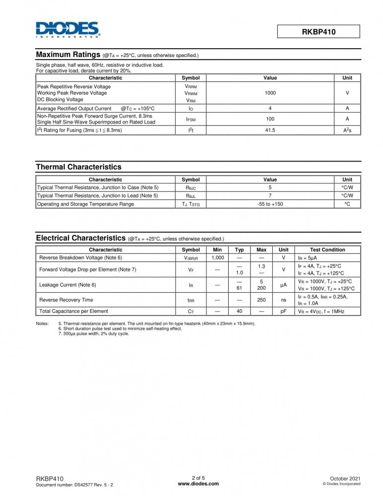 RKBP410 datasheet page 2