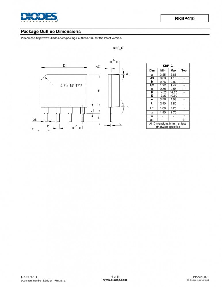 RKBP410 datasheet page 4