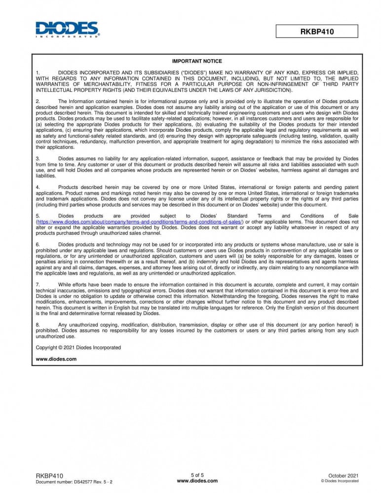 RKBP410 datasheet page 5