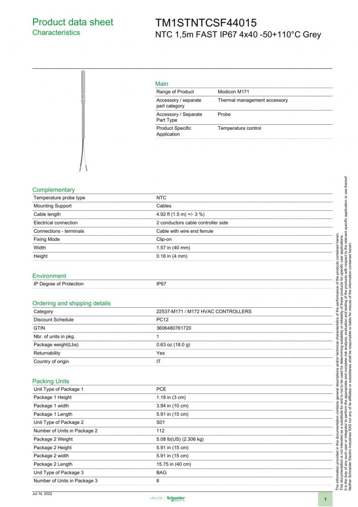 TM1STNTCSF44015 technical document page 1