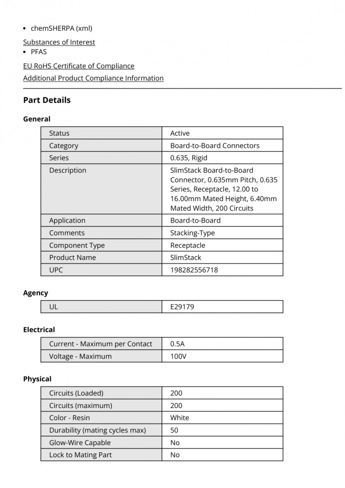 MOLEX 529012078 technical document preview, page 2
