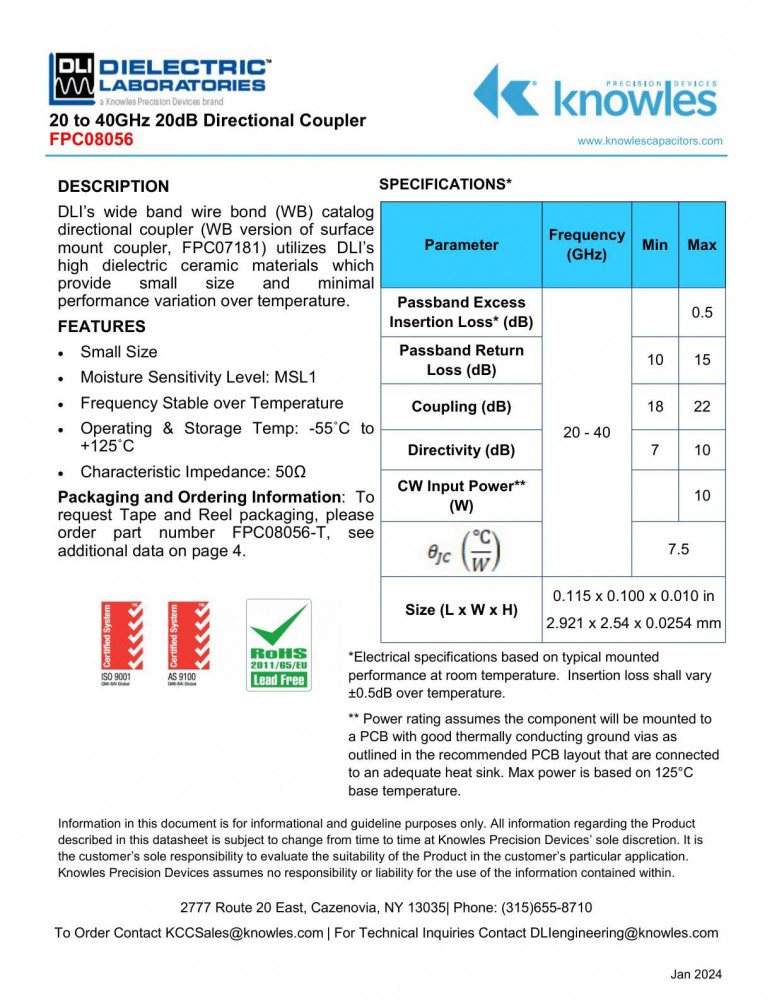 FPC08056 datasheet page 1