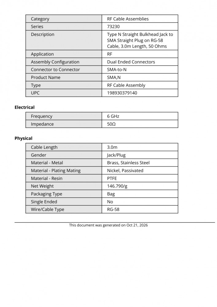 Technical document image 2 for MOLEX 732307055