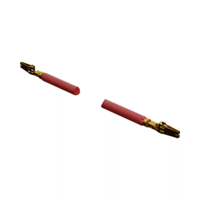 Pre-Crimped Lead Mini-Fit Sr. Female-to-Mini-Fit Sr. Female, Gold (Au) Plating, 225.00mm Length, 8 AWG, Red for sale