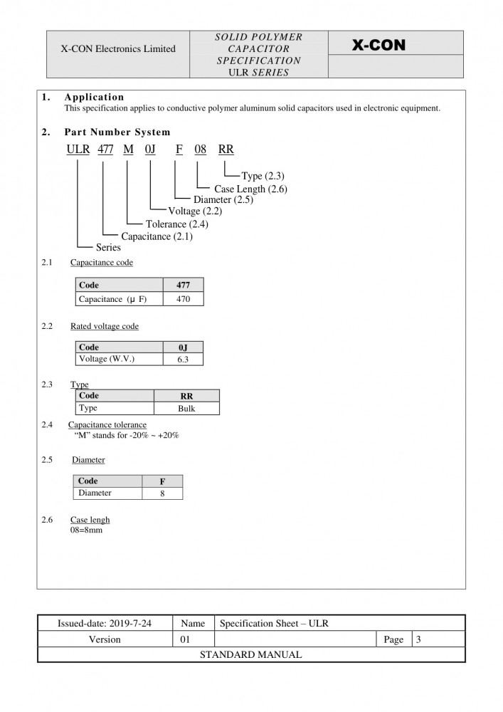 ULR specification sheet page 4