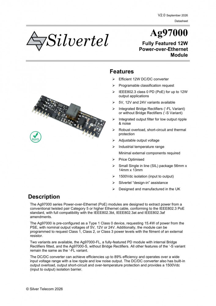 Ag97000 datasheet page 1