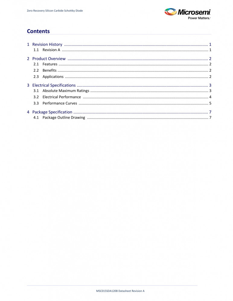 MSC015SDA120B datasheet page 2