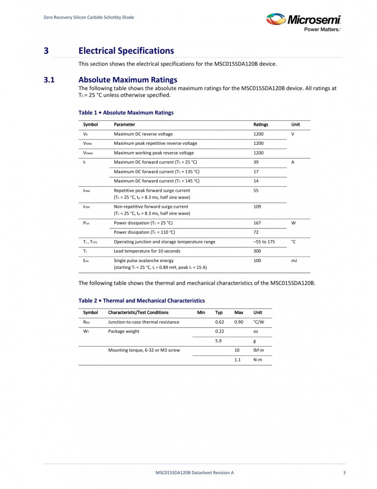 MSC015SDA120B datasheet page 5