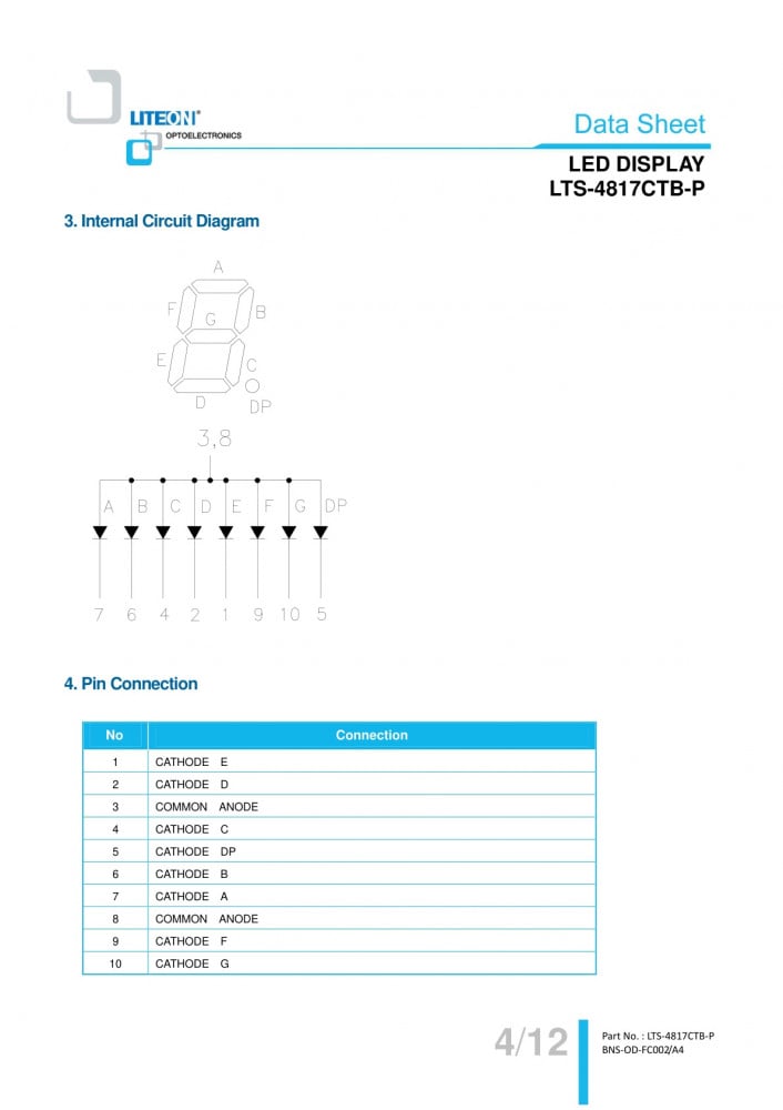 LTS-4817CTB-P datasheet page 5