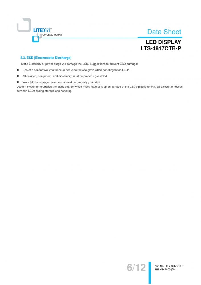 LTS-4817CTB-P datasheet page 7